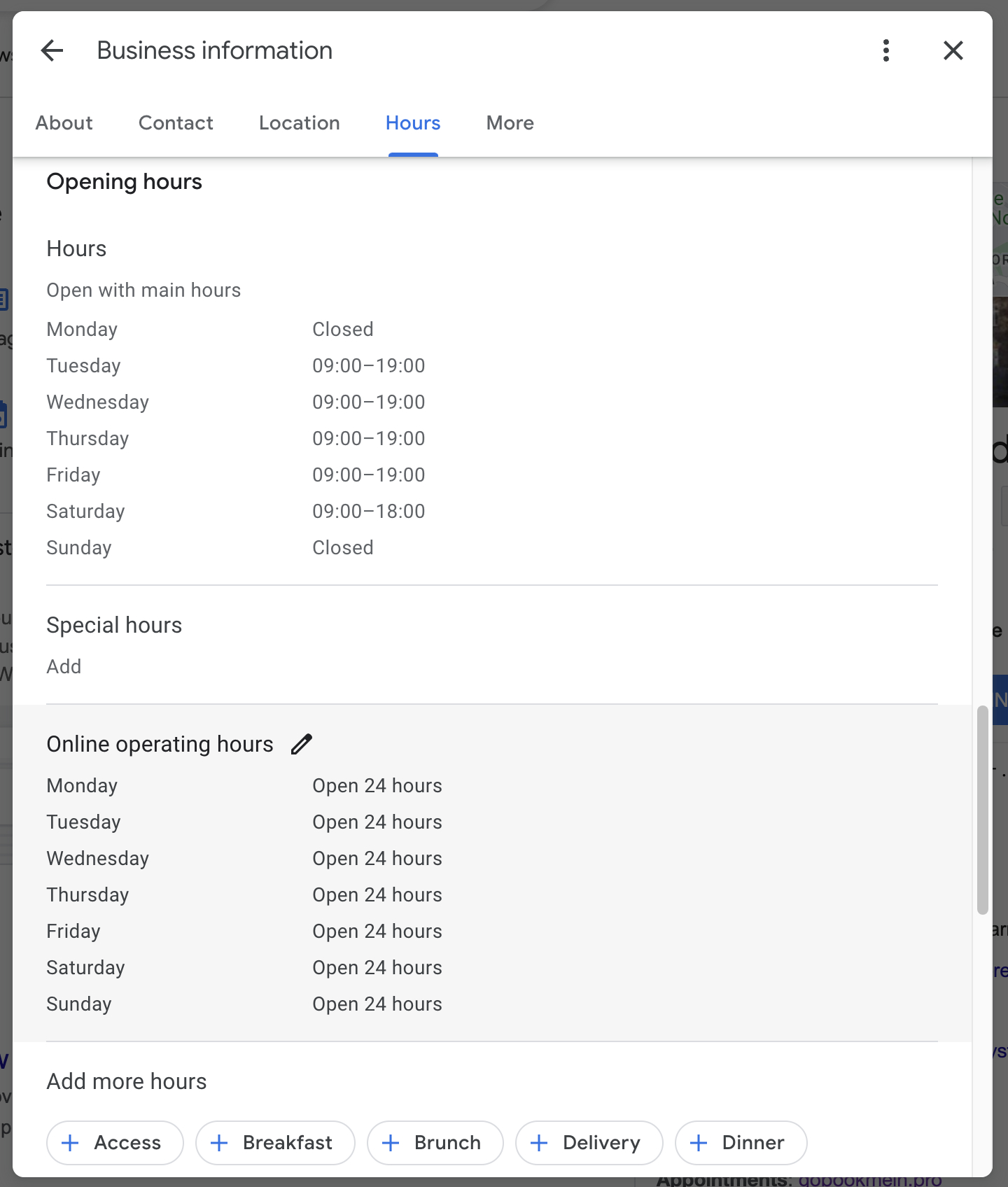 Change your salon hours on Google My Business - A Step-by-step guide.